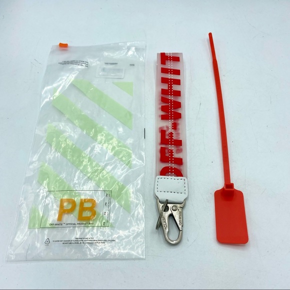 Accessories | New Off White Industrial Keychain Landyard Transparent ...
